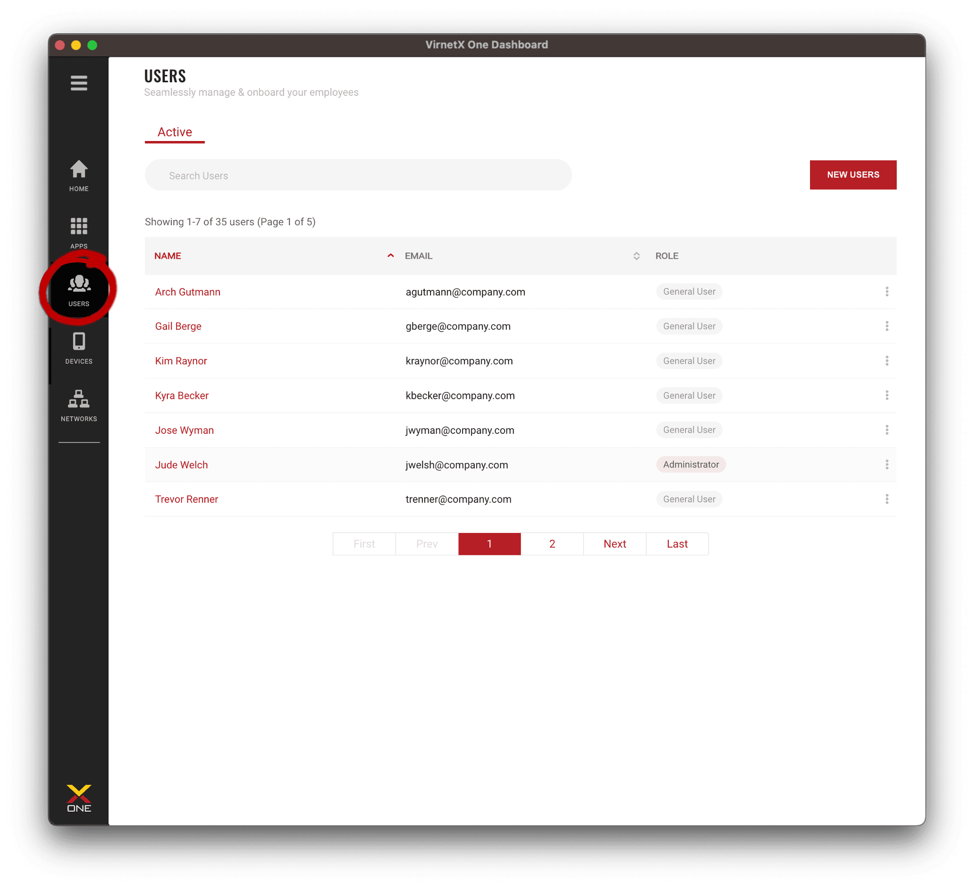 User Management and Access Control | VirnetX