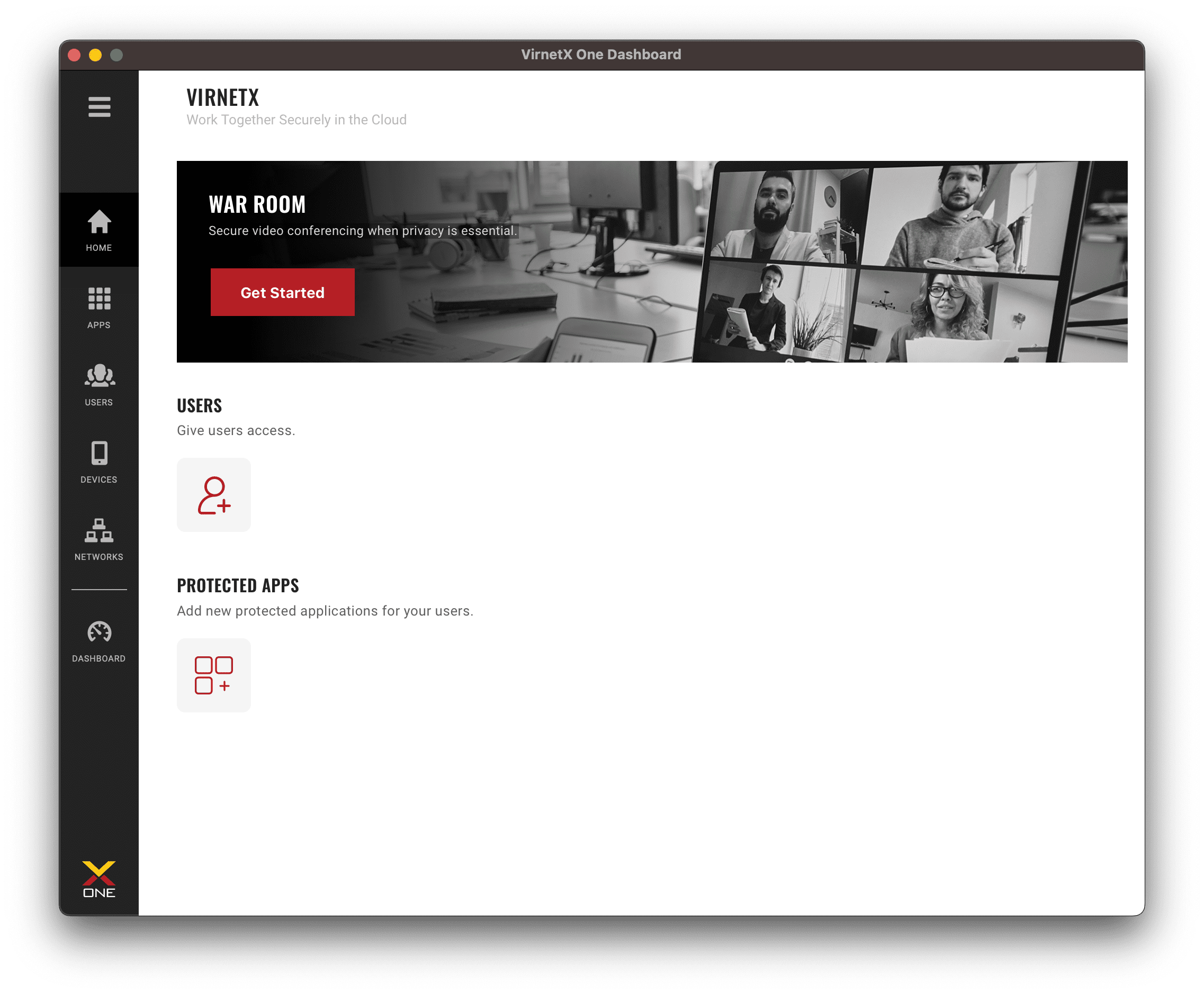 Admin Console | VirnetX