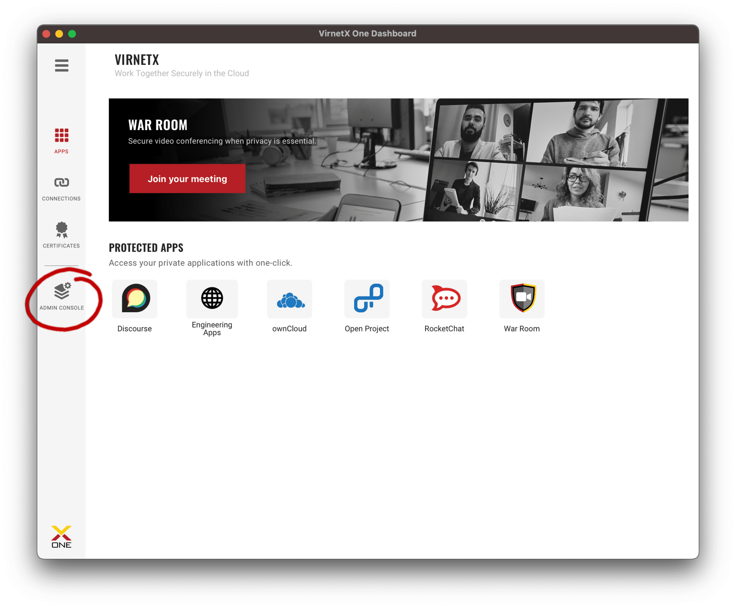 Admin Console - Overview | VirnetX