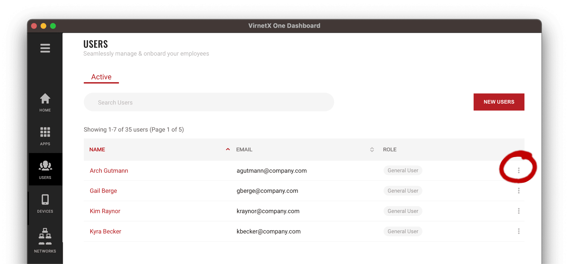 Managing Users | VirnetX
